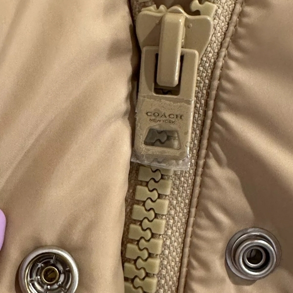 Coach | Jackets & Coats | Coach Down Puffer Jacket Gold Size S | Poshmark